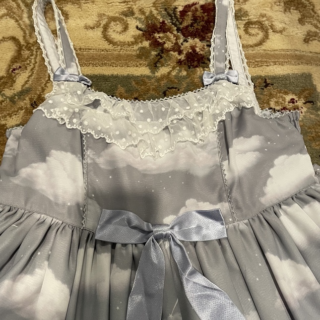 Angelic Pretty Misty Sky Brilliant Color JSK + clip - Dresses - Lace ...