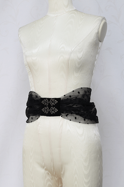 Victorian Maiden Dot Tulle Sash Belt - Other Accessories - Lace Market ...