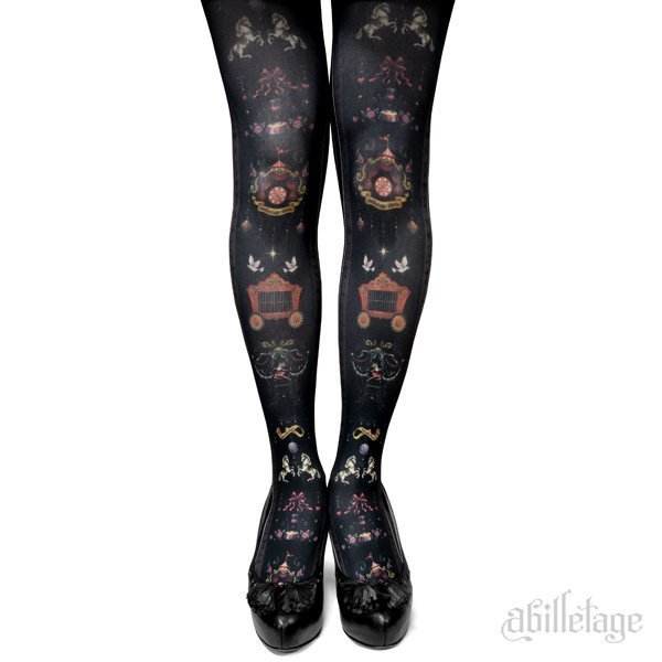 Abilletage Circus Tights Black - Socks and Tights - Lace Market: Lolita ...