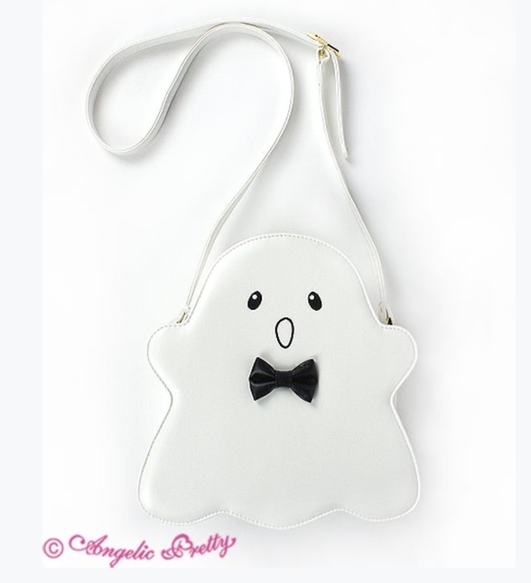 Angelic Pretty Marshmallow ghost shoulder bag - Bags and Purses - Lace ...