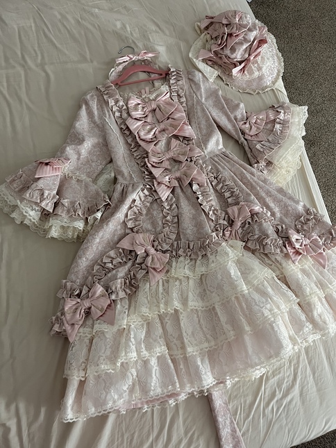 Angelic Pretty pompadour pink shanghai limited - One Piece - Lace ...
