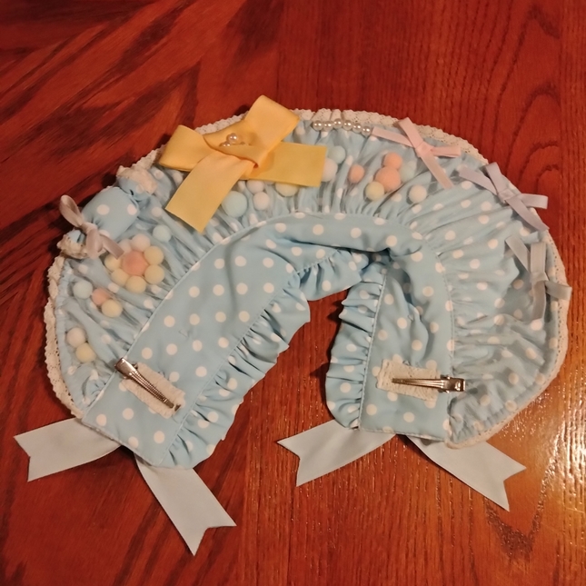 VCastle Cheese Bonbon Blue Candy Bonnet - Hair Accessories - Lace ...