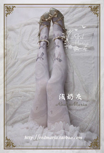 Red Maria Miss Grace Tights - "Soft Grey" - Socks and Tights - Lace ...