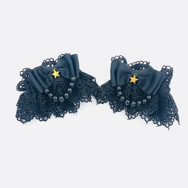 Bodyline Wrist Cuff Black Lace Star - Gloves and Wristwear - Lace ...
