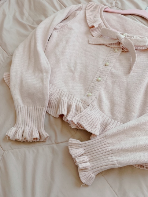 Pastel Pink cardigan - Small - Cardigans - Lace Market: Lolita Fashion ...