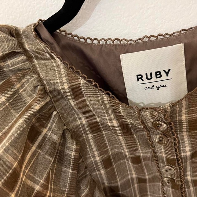 Ruby and You Tartan One Piece - One Piece - Lace Market: Lolita Fashion ...