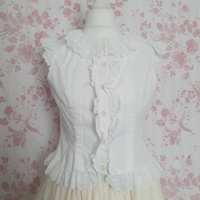 Victorian Maiden Lace Frill Collar Blouse - Tops - Lace Market: Lolita ...