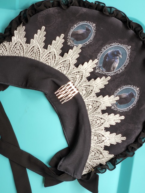 Lady sloth nevermore bonnet - Hair Accessories - Lace Market: Lolita ...