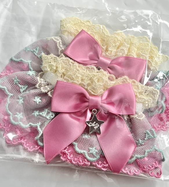 Angelic Pretty Colorful Star Wrist Cuffs in Pink (2022 Release ...