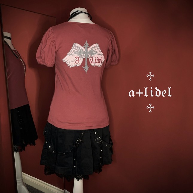 Super rare A+Lidel gothic angel puff sleeve ˖ ♱ ˚ - Tops - Kei Market ...