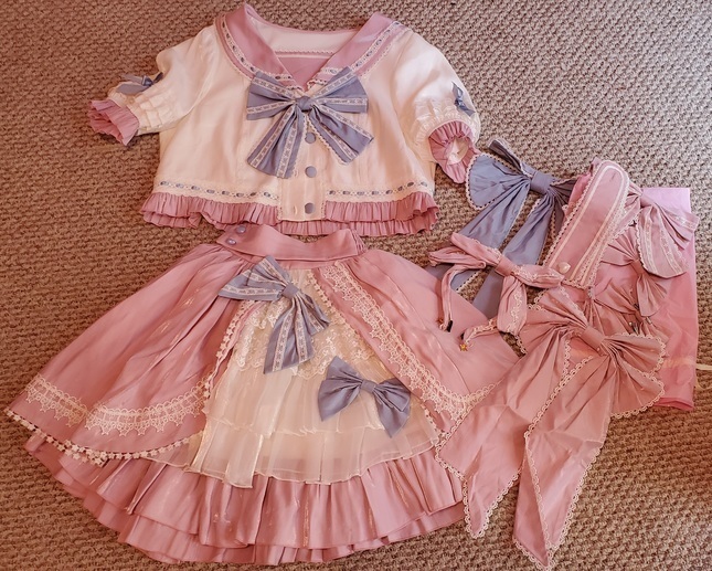 Rising Star ~ Sailor Lolita Idol Full Set Pink/Sax -- Free Shipped ...