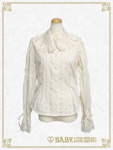 Old School BTSSB Back Pintucked Blouse in Ivory plus Taobao bonnet ...