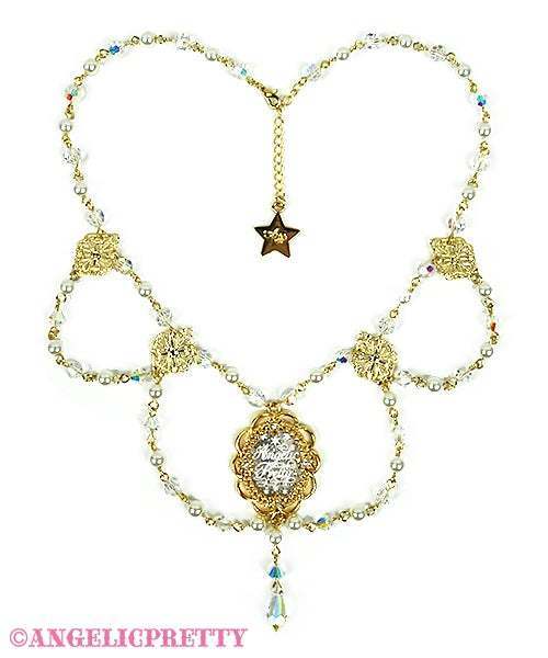 Angelic pretty’s Crystal Choker in Clear - Necklaces/Choker/Collar ...