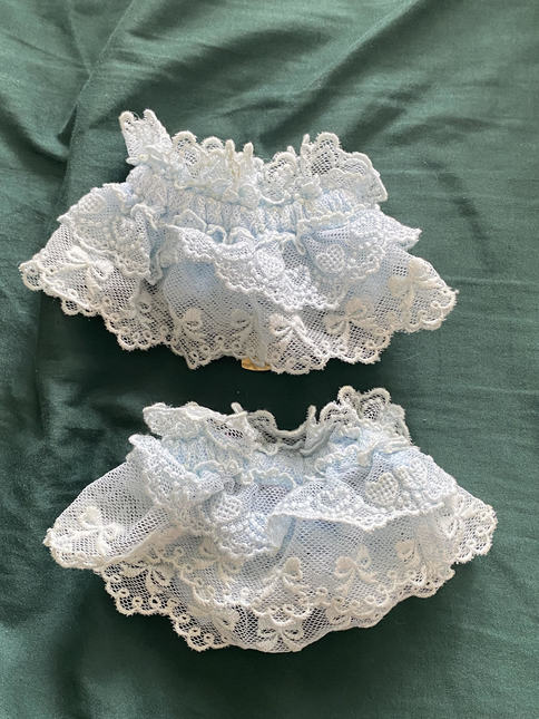 Angelic Pretty Sax blue wrist cuffs - Gloves and Wristwear - Lace ...