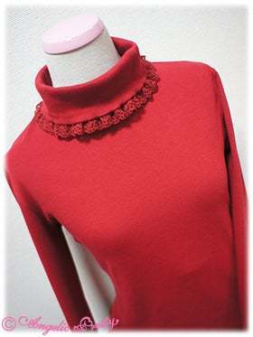 Angelic Pretty Red Turtleneck Cutsew - Cutsews - Lace Market: Lolita ...