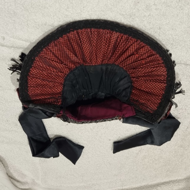 Full bonnet, black and red - Bonnets - Lace Market: Lolita Fashion Sales