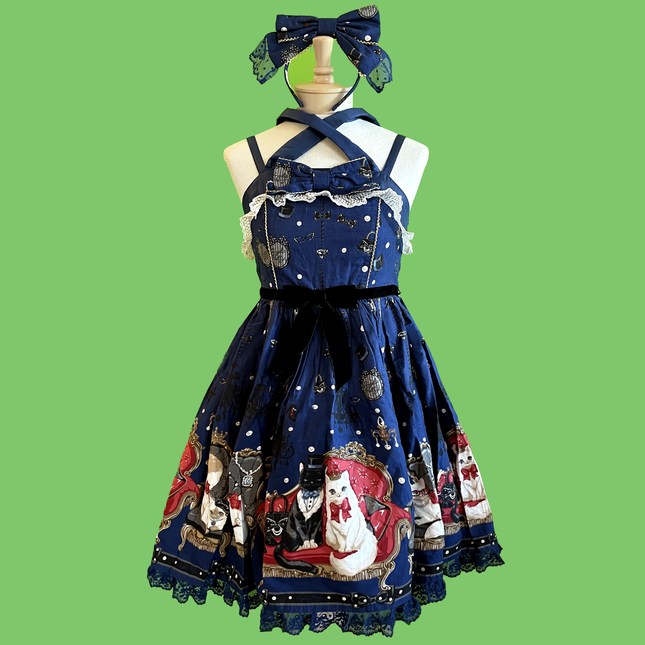 AP Princess Cat SPECIAL SET JSK and Headbow in Sapphire Blue ...