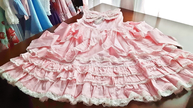 Bodyline Pink Etienne Extra Ribbon JSK (L067) Size M NWT - Dresses ...