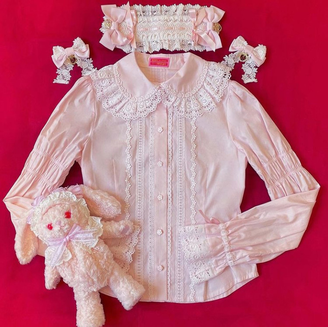 BTSSB Back Pin-Tucked Blouse - Tops - Lace Market: Lolita Fashion Sales