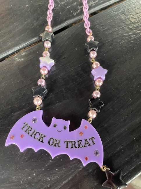 Angelic Pretty Magical Trick Bat Tricky Bat Trick Or Treat Necklace ...