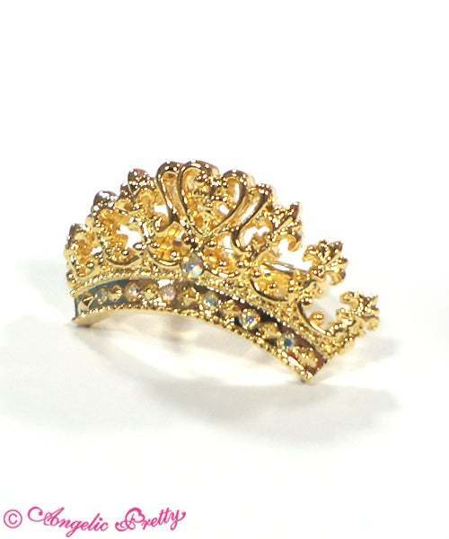 (NWOT) Angelic Pretty Princess Tiara Pearl Ring - Rings - Lace Market ...