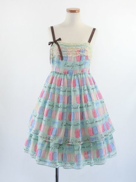 FREE SHIPPING within the US // Emily Temple Cute Macaron Print JSK ...