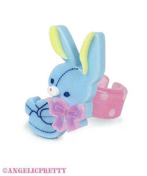 Angelic Pretty Melody Toys BUNNY TOY NWT Ring Sax Pink - Rings - Lace ...