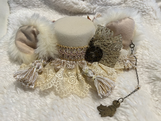 Strawberry decadence hat - Hats - Lace Market: Lolita Fashion Sales
