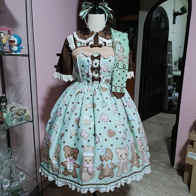 [URGENT SALE] [BUNDLE] Angelic Pretty Nakayoshi Ginger Cookie MINT JSK ...