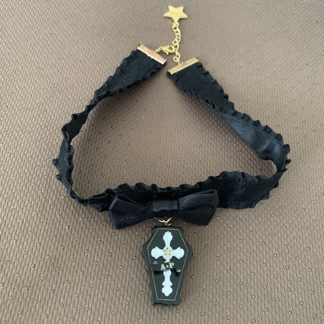 Rare AP Horror Coffin Choker in Black - Jewelry - Lace Market: Lolita ...