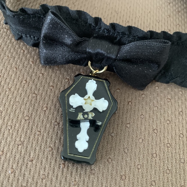 Rare AP Horror Coffin Choker in Black - Jewelry - Lace Market: Lolita ...