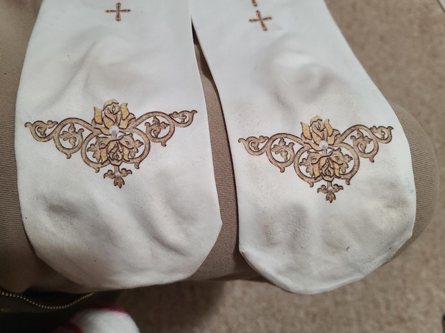 Red Maria Lolita Cross Gold and Ruby Tights - Socks and Tights - Lace ...
