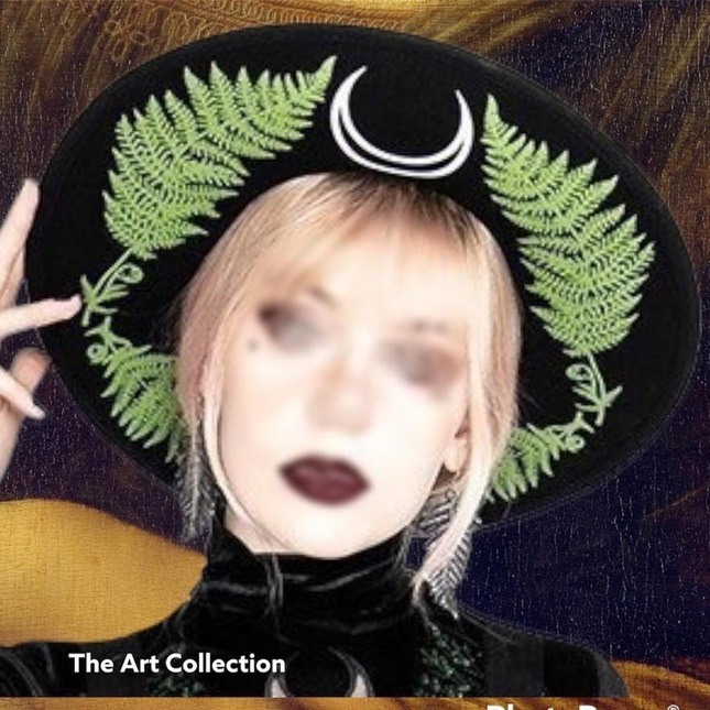 Gothic Loliable Cross halo fern crown hat headpiece Like NEW﻿ Modified ...