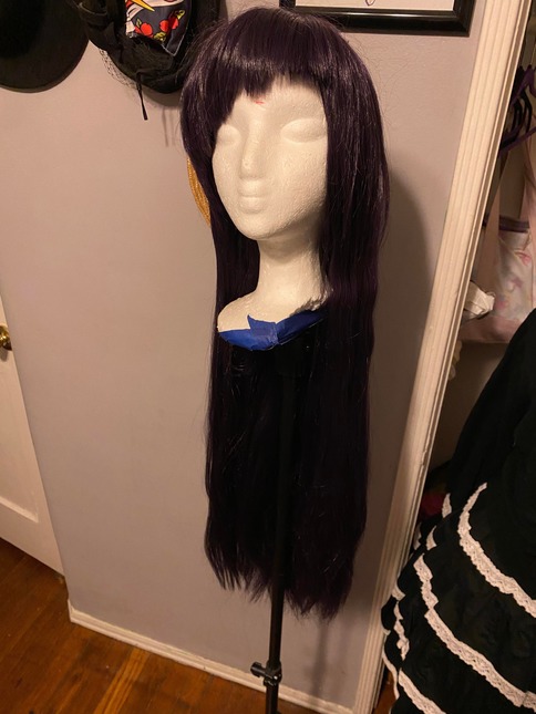 Dark Purple Extra Long Straight Wig - Wigs and Artificial Hair - Lace ...