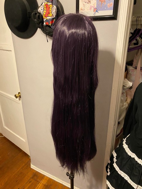 Dark Purple Extra Long Straight Wig - Wigs and Artificial Hair - Lace ...