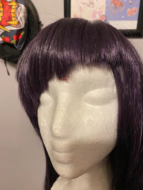 Dark Purple Extra Long Straight Wig - Wigs and Artificial Hair - Lace ...