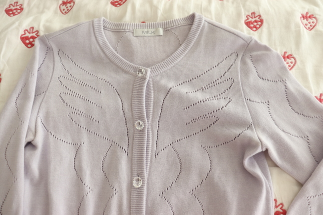 MILK Lavender Angel Wing Cardigan - Cardigans - Lace Market: Lolita ...