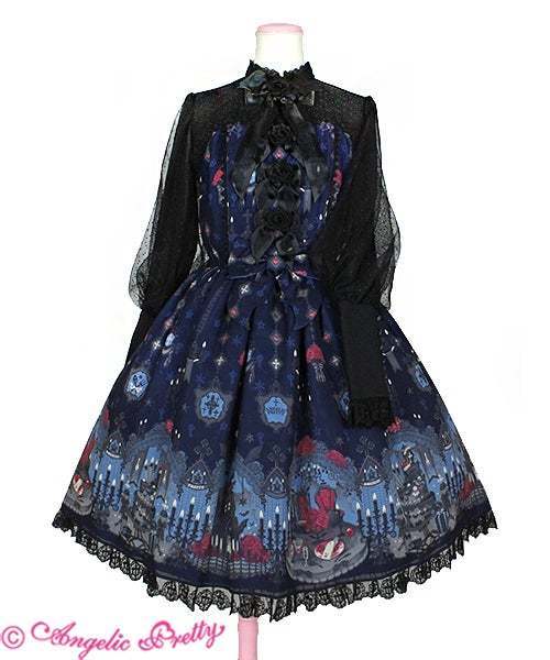 Angelic Pretty AP Ghost Night Bride OP - One Piece - Lace Market ...
