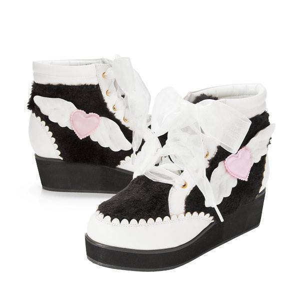 DreamV fluffy platform sneakers heels - Shoes - Lace Market: Lolita ...