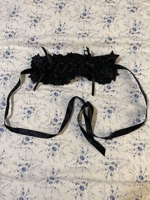 Bodyline Black Double Bow Headdress - Hair Accessories - Lace Market ...