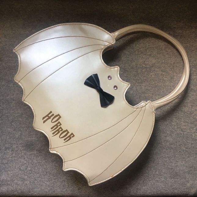 Swimmers Horror bat bag in Ivory - Bags and Purses - Lace Market ...