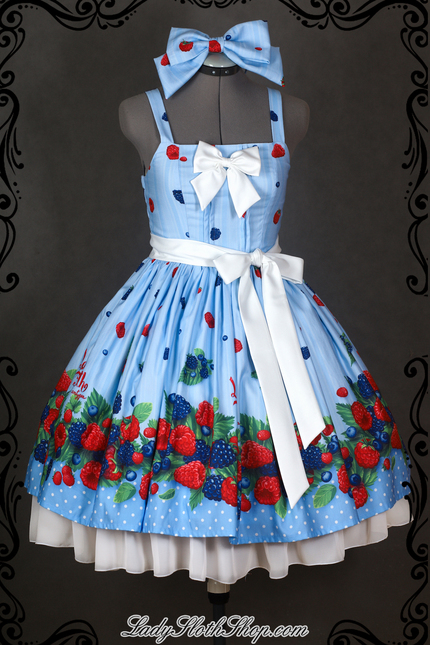 Lady Sloth: Verrry Berry Picnic- Light Blue Standard JSK & KC Size XXL ...