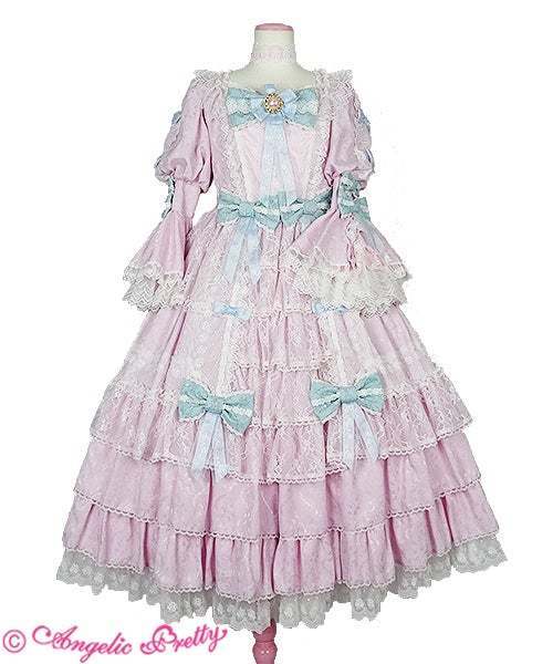 Angelic Pretty Princess Merilot OP in Pink NWT - Dresses - Lace Market ...
