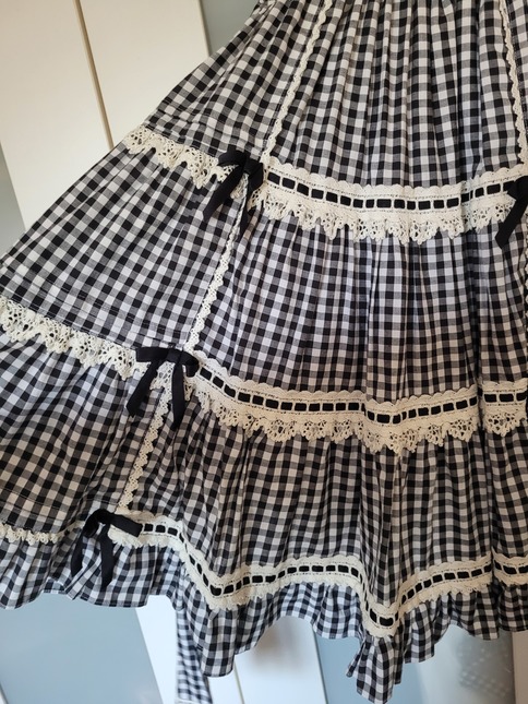 2005 Angelic Pretty full shirring gingham jsk - Dresses - Lace Market ...
