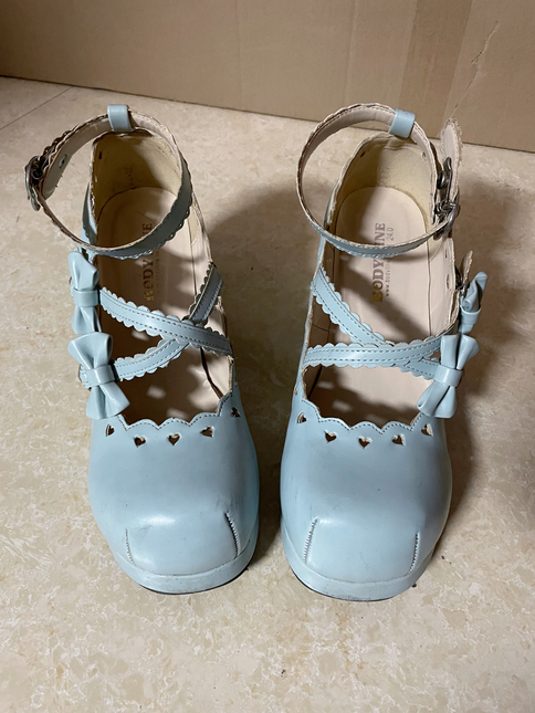 Free worldwide shipping! bodyline blue ribbon shoes - Shoes - Lace ...
