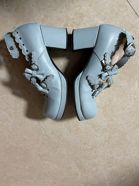 Free worldwide shipping! bodyline blue ribbon shoes - Shoes - Lace ...