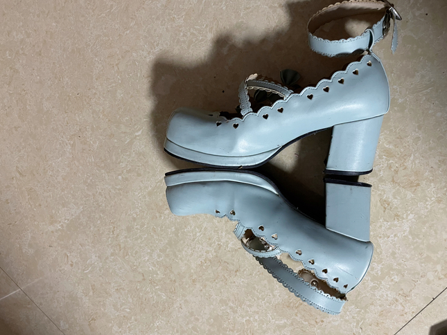 Free worldwide shipping! bodyline blue ribbon shoes - Shoes - Lace ...