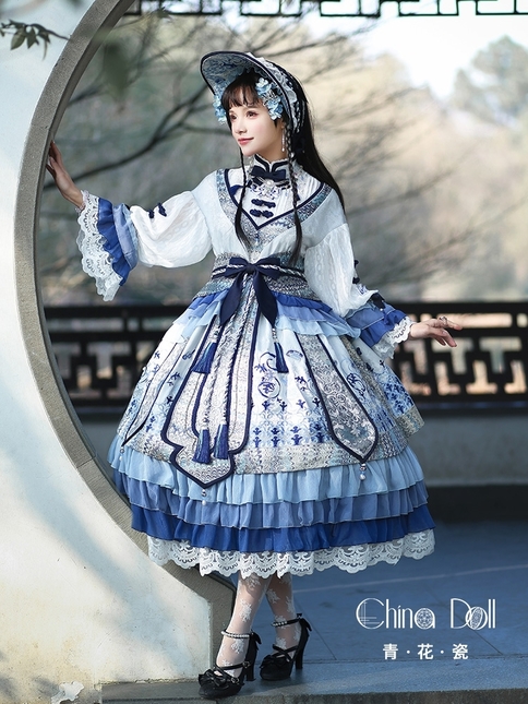 Classical Puppets-Blue and white porcelain - One Piece - Lace Market ...