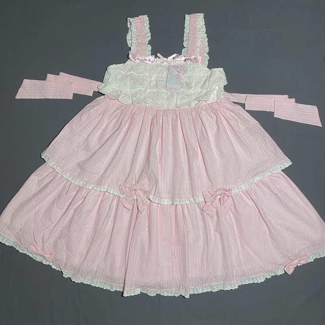 Old school Lolita cotton laced babydoll jsk(Plus size friendly ...