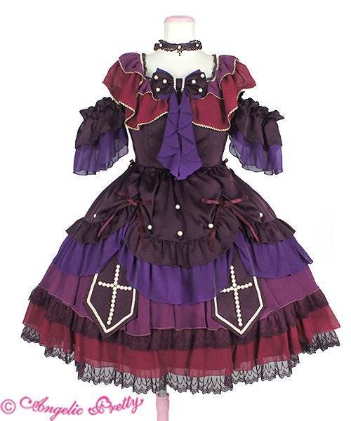 Angelic Pretty Mary Celeste Princess Set (OP+Choker+Headdress) - One ...